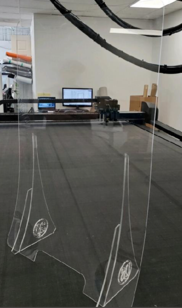 Self-Standing Acrylic Guards with Pass Through (Different Sizes ...